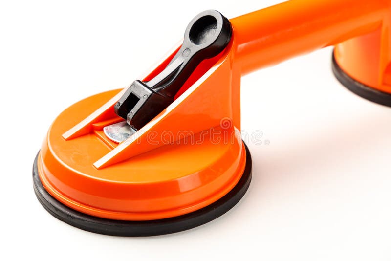 Close Up Construction Suction Cup Isolated on White Backgrounds Stock ...