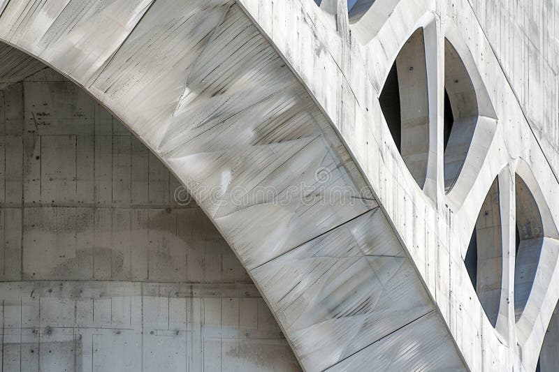 A Closeup of a Contemporary Buildings Structure Emphasizing the ...