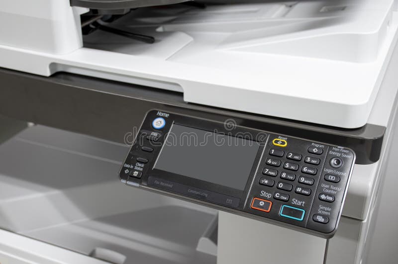 Copy Machine Control Panel stock image. Image of control - 21874109