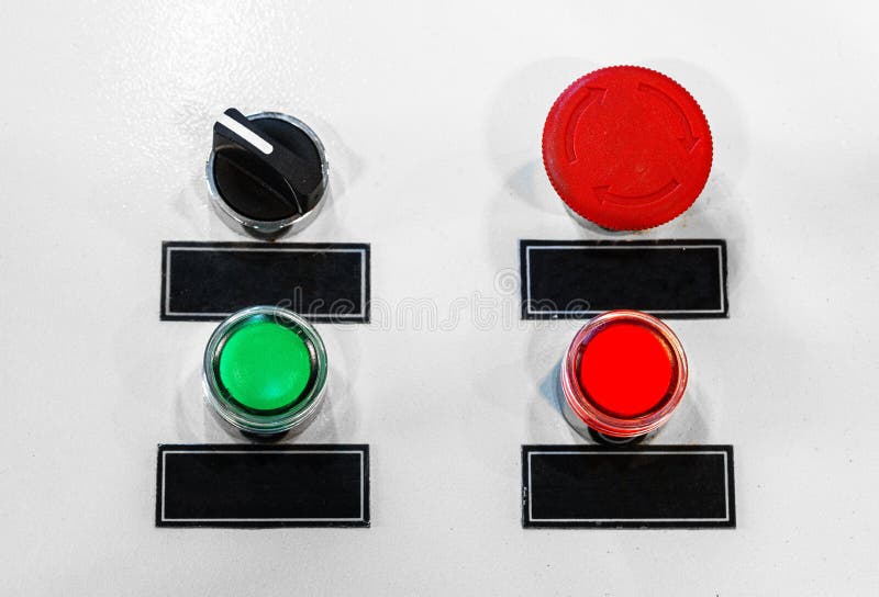 Close Up of Control Panel in Industrial Production Factory Stock Photo ...