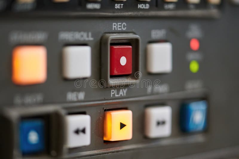 Broadcast Vcr Recorder, Beta Digital Stock Image - Image of display ...