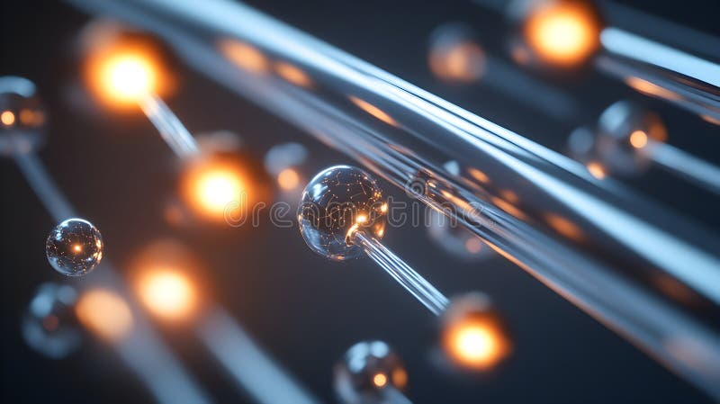 Close Up of Control Rods Interacting with Atomic Particles during ...