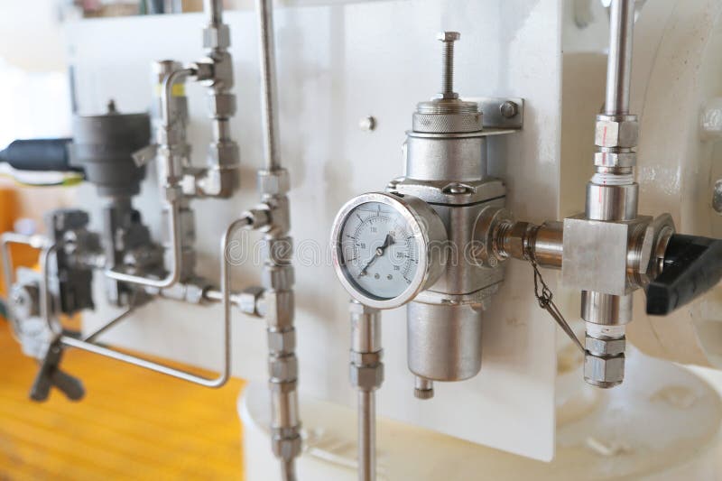 Close Up of Controller Unit or Control Process of Oil and Gas Process ...