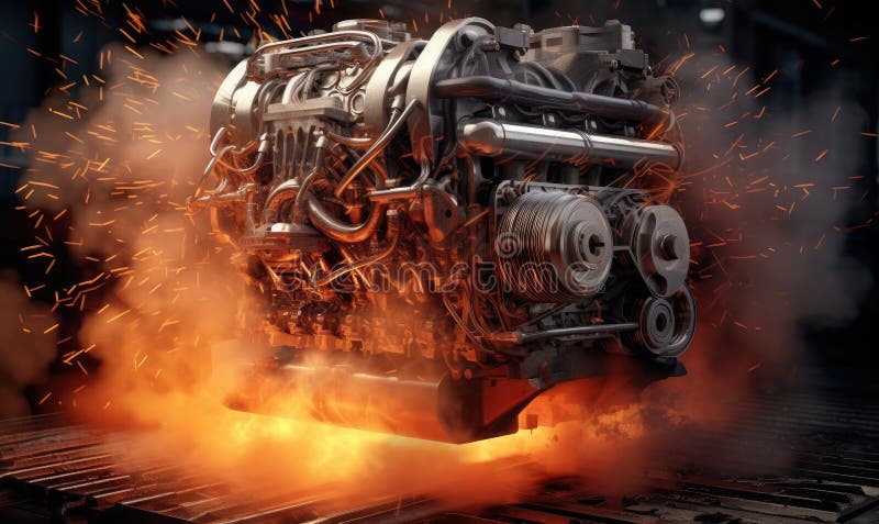 Close-Up of Conveyor Belt Engine Revealing Mechanical Components Stock ...