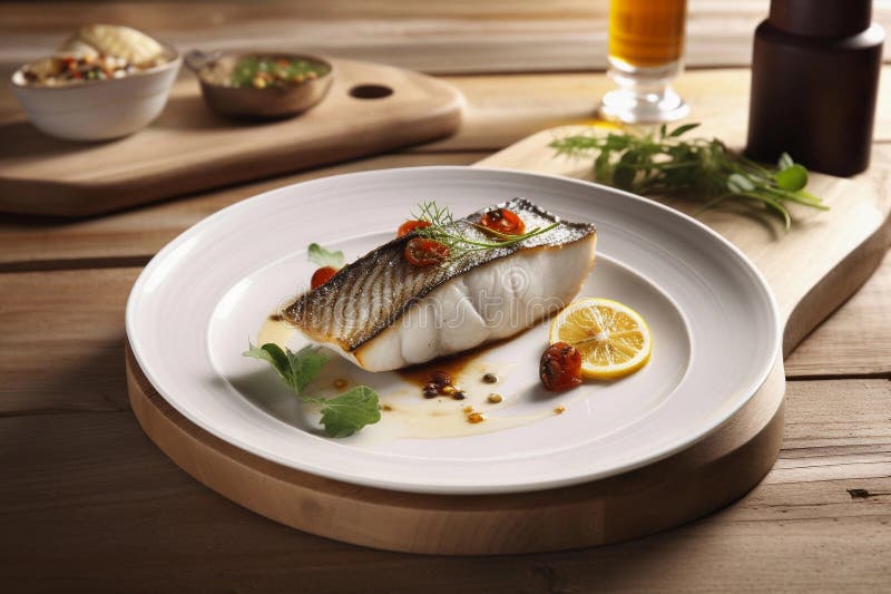 Close Up of Cooked Fish Fillet. Stock Image - Image of tasty, meat ...