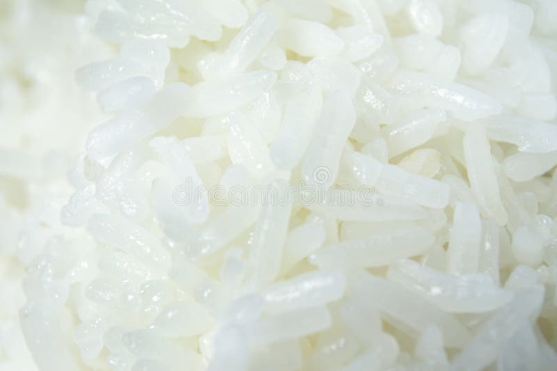 Close Up of Cooked White Rice. Selective Focus Stock Photo - Image of ...