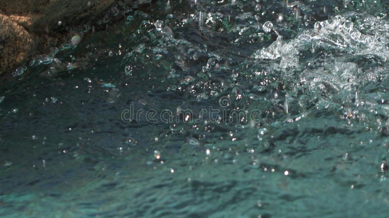 A Close-up of a Cool Dripping Stream. Stock Video - Video of water ...