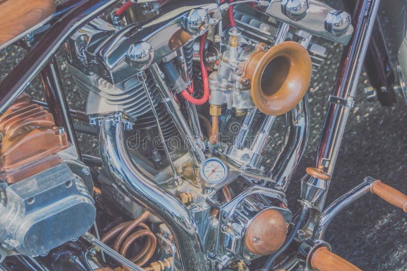 Cooling System Motorcycle Engine Stock Photo - Image of pollution ...