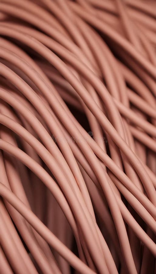 A Close-up of a Copper Cable Wire, Electrical Installation Materiel ...
