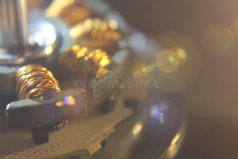 Close Up on Copper Coil of the Transformer Stock Photo - Image of ...