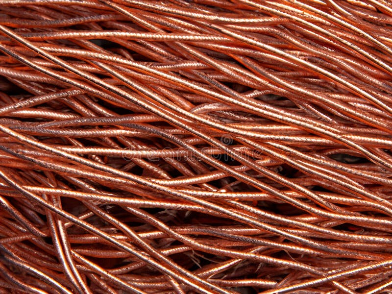 Close Up Copper Wire Background Stock Image - Image of energy, close ...