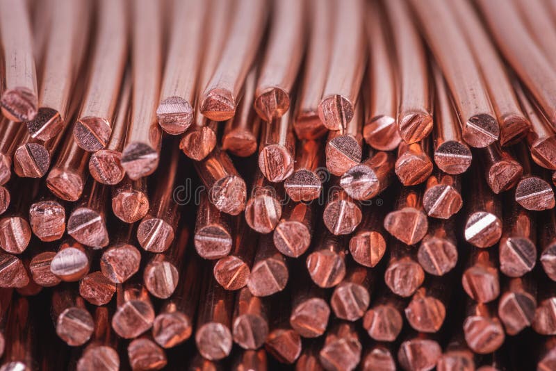 Copper Wire Rod Metals Industry Stock Image - Image of industry, metals ...