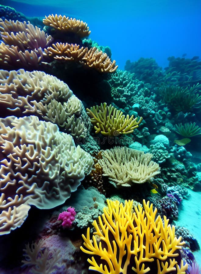 Coral Reef in the Red Sea , AI Generated Stock Illustration ...