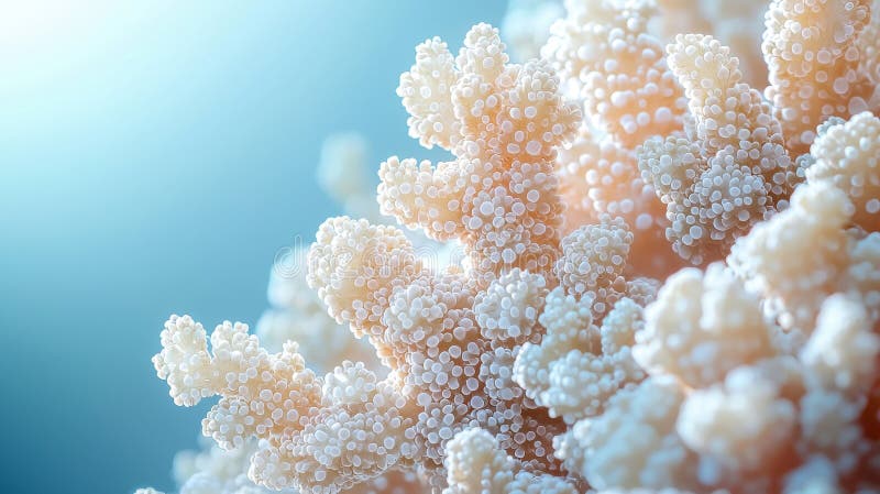 Close-Up of Coral Structure Underwater with Soft Light Effects Stock ...