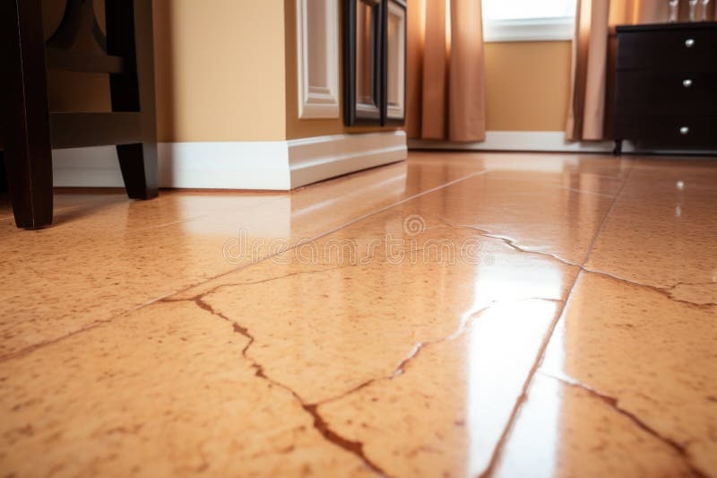 Close-up of Cork Floor Pattern with Sealant Stock Image - Image of ...