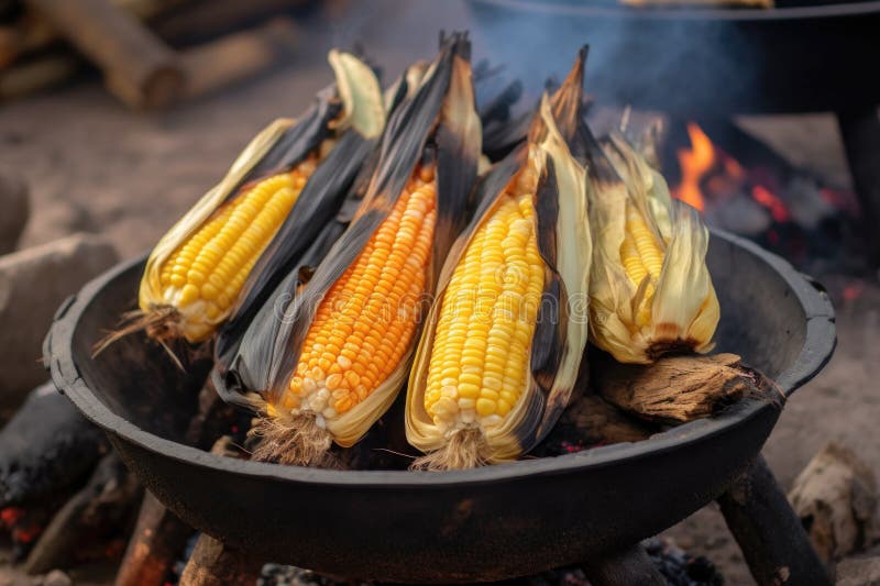 Campfire Corn Stock Illustrations – 109 Campfire Corn Stock ...