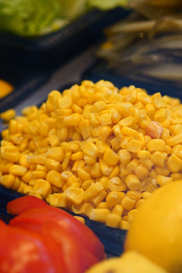 Close Up of Corn Seed Stack Up , Stock Image - Image of grain, single ...
