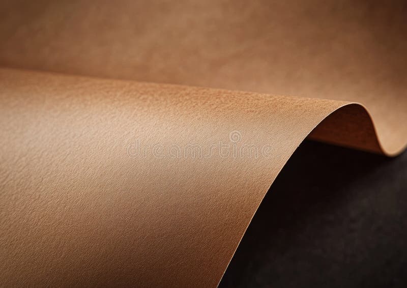 A Close-up of the Corner Curve of Chocolate Brown-colored Paper ...