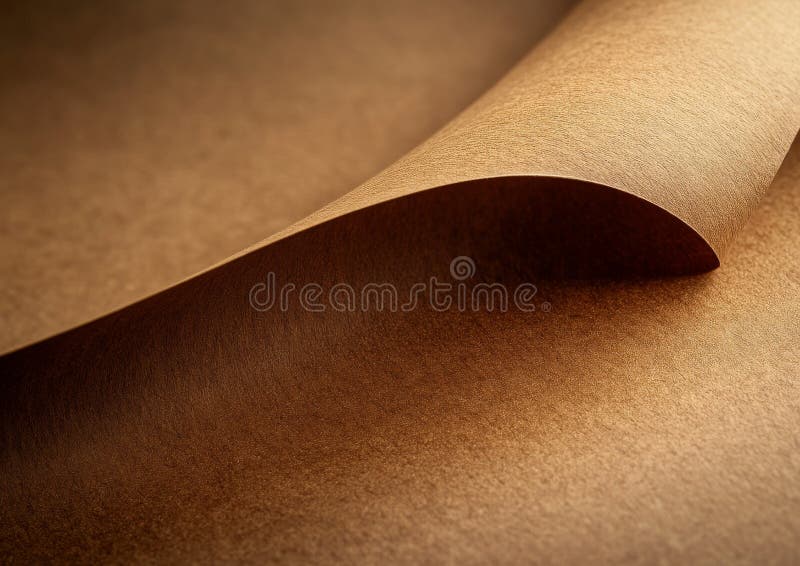 A Close-up of the Corner Curve of Chocolate Brown-colored Paper ...