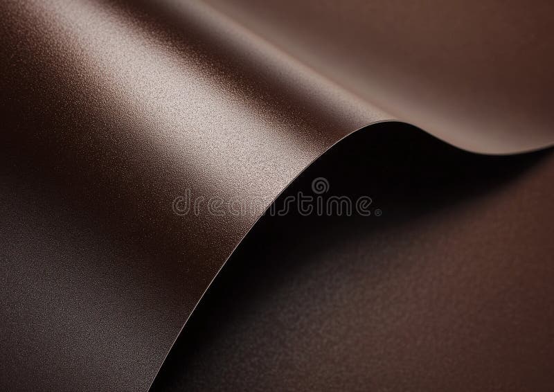 A Close-up of the Corner Curve of Chocolate Brown-colored Paper ...