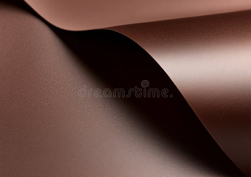 A Close-up of the Corner Curve of Chocolate Brown-colored Paper ...