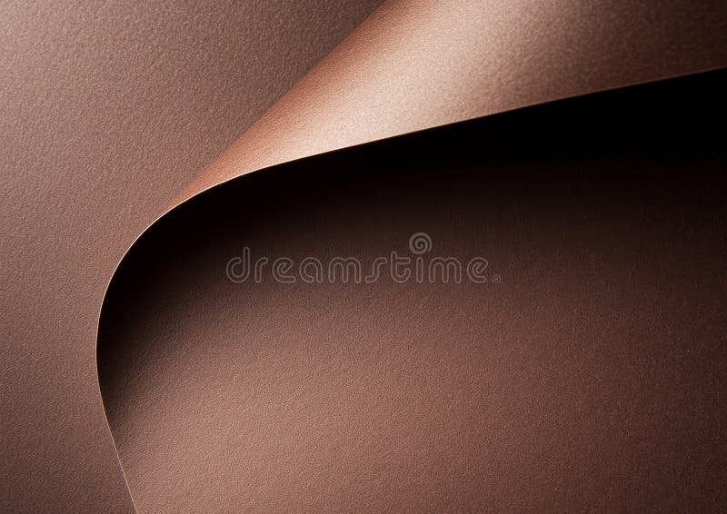 A Close-up of the Corner Curve of Chocolate Brown-colored Paper ...