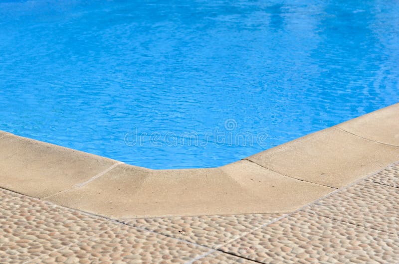 Close-up Corner of Swimming Pool at Noon Stock Photo - Image of holiday ...