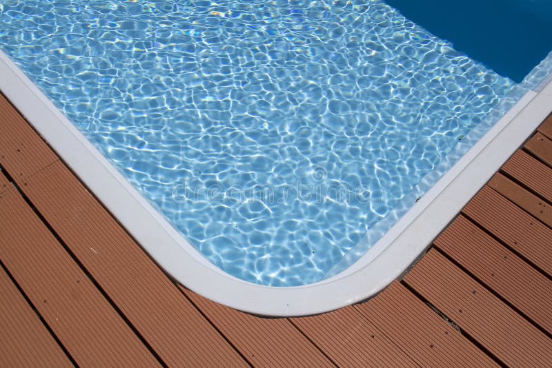 Close Up of the Corner of a Swimming Pool Stock Image - Image of pool ...