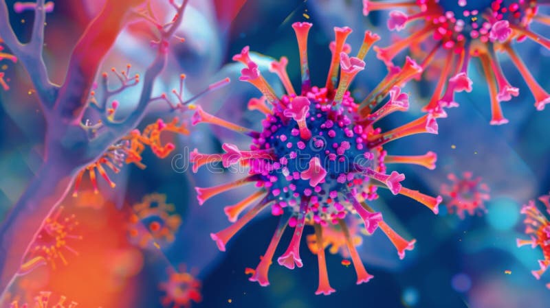 Close-Up of Coronavirus Under a Microscope Stock Photo - Image of ...