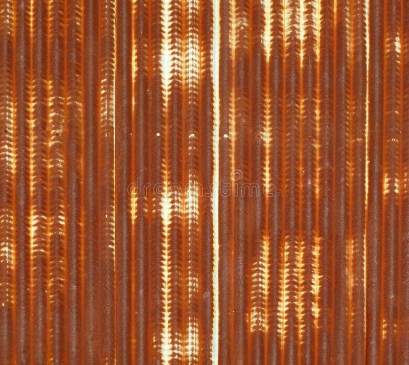 Close Up of Corrugated Metal with Rust Stock Image - Image of rust ...
