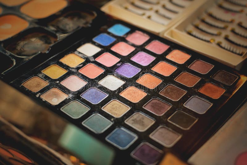 Close-up Cosmetics Professional Makeup Artist Stock Photo - Image of ...