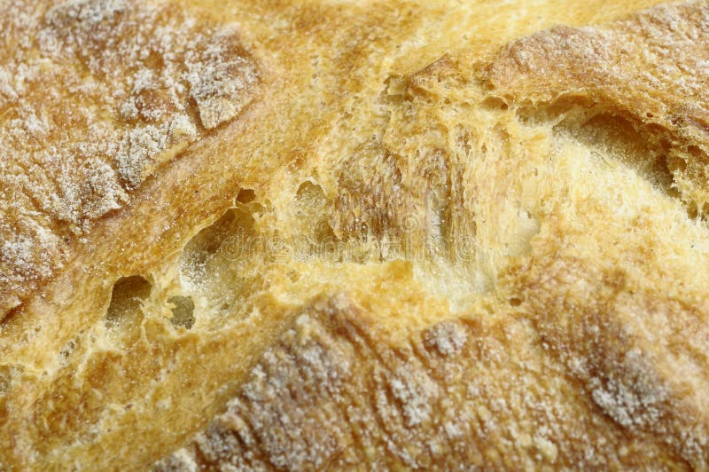 Close Up of Country Bread Crust Stock Photo - Image of breakfast ...