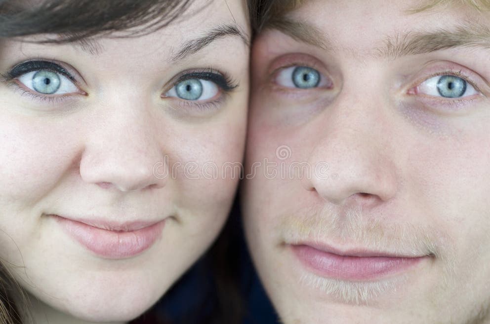 Close-Up of Couples Faces stock image. Image of boyfriend - 28645779