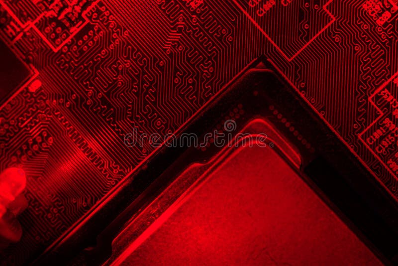 Close-up of a CPU Central Processing Unit of a Modern New Generation ...