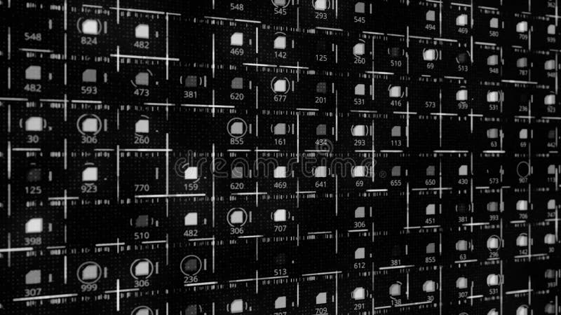 Technological Background with a Pixelated Circuit Board and Spreading ...