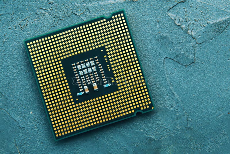 CPU Chip Computer Processor Stock Image - Image of upgrade, network: 209504495