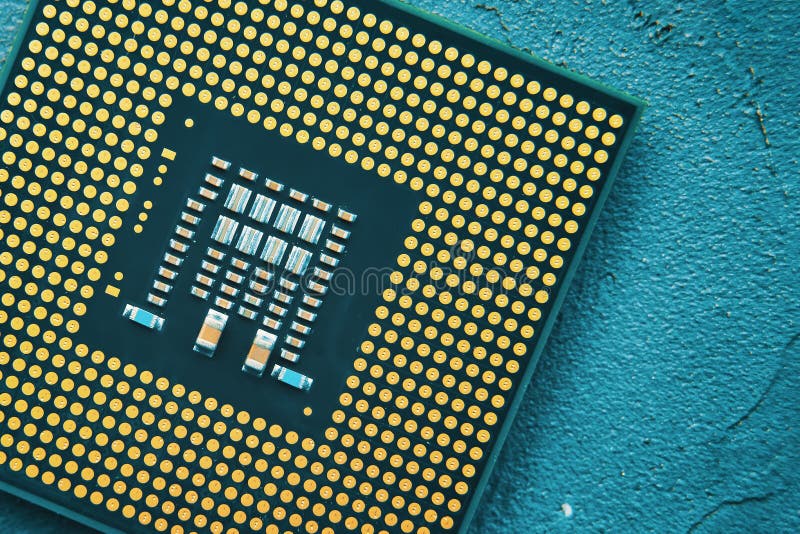 CPU Chip Computer Processor Stock Image - Image of hardware, processor: 196722475