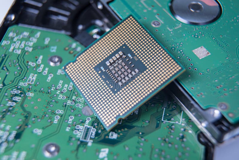 Close-up of Cpu Computer Processor Stock Photo - Image of engineers ...
