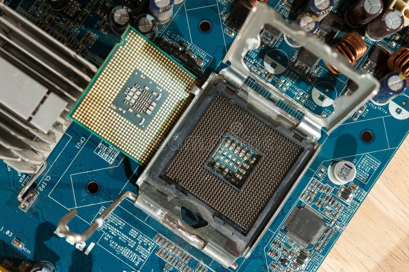 Close up CPU Socket stock photo. Image of chip, component - 74413208