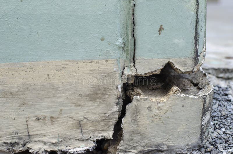 Cracked Cement Columns of Structural Buildings are Unsafe and Dangerous ...
