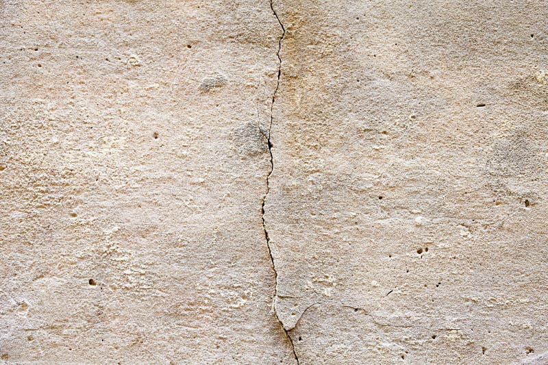 Close-up on a Cracked Concrete Wall Stock Image - Image of full, white ...