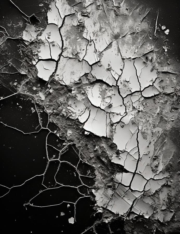 Close-up of Cracked Earth, Highlighting the Complex Patterns and ...
