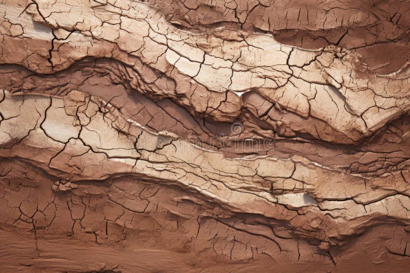 A Close Up of a Cracked Ground Stock Illustration - Illustration of ...
