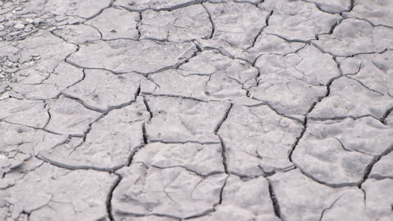 Close Up of Cracked Ground during Drought, Cracked Ground. Stock Video ...