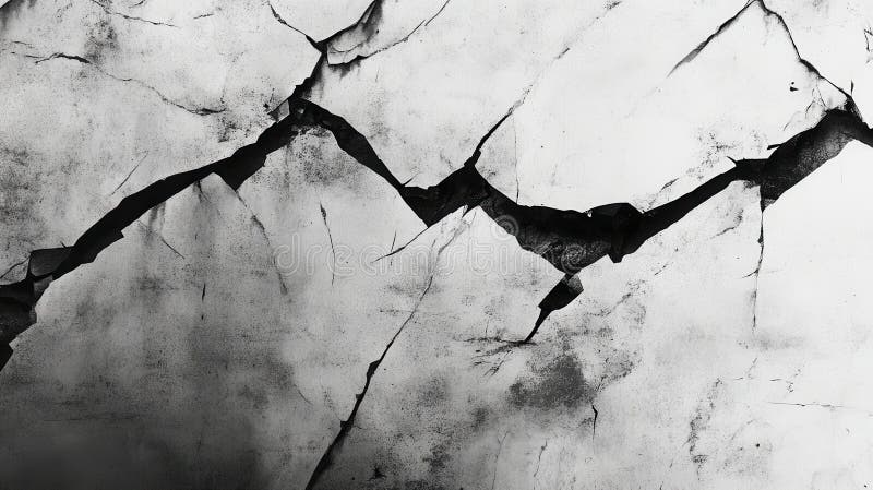 A Close-up of Cracked, Textured Surface Resembling Aged Plaster or Concrete Stock Illustration ...