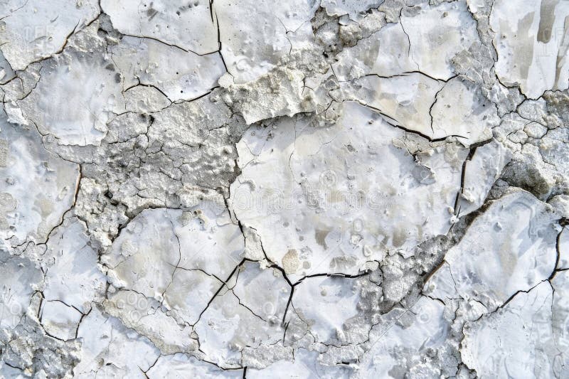 Close Up of a Cracked White Wall, Perfect for Architectural Backgrounds Stock Image - Image of ...