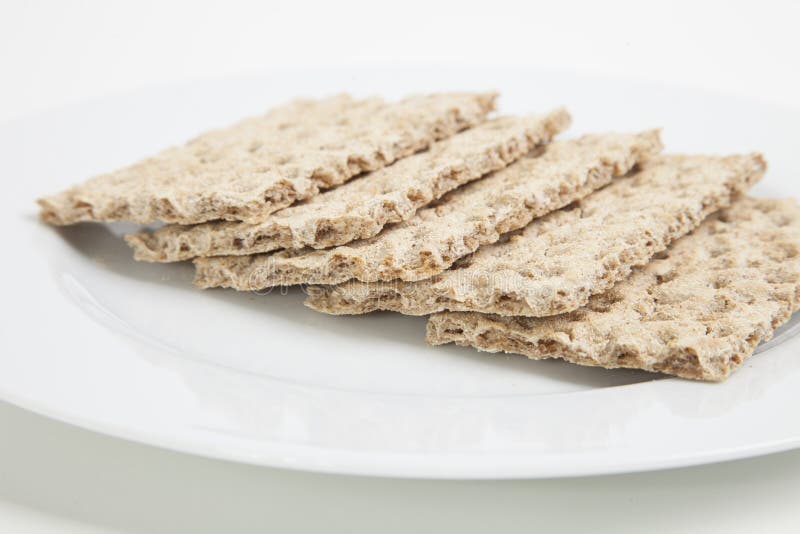 Close-up of Crackers in Plate Stock Photo - Image of eating, food ...