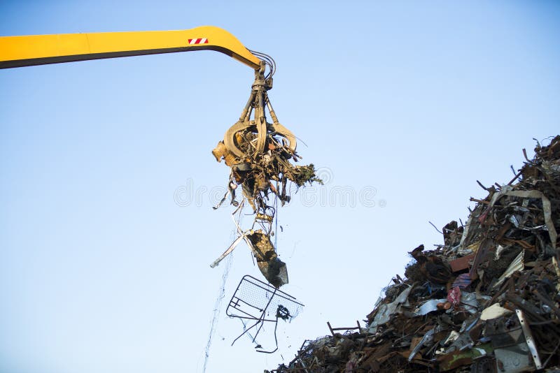 Close-up of a crane stock photo. Image of garbage, landfill - 51498468