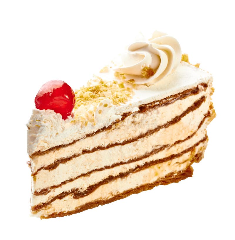 Cream cake stock image. Image of frosting, hazelnut, isolated - 29832713