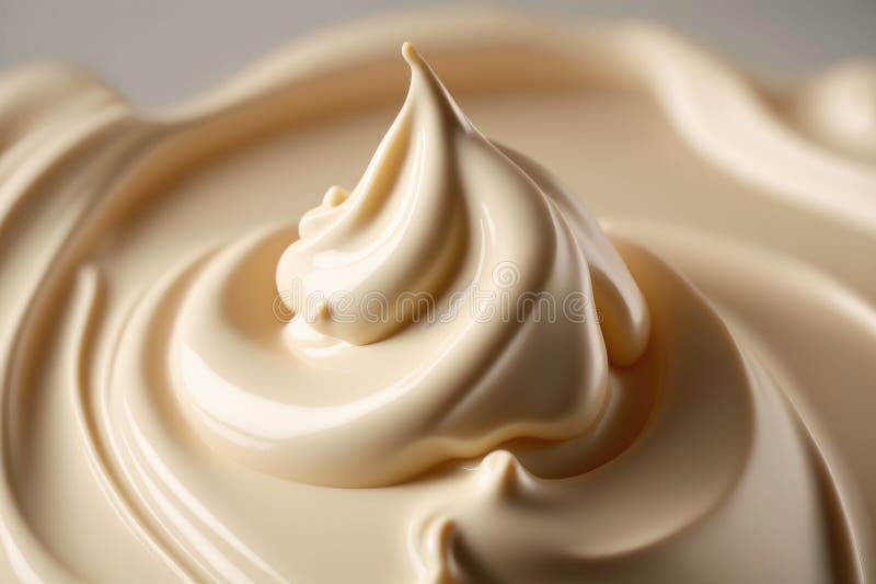 Close-up of Cream Texture. AI Generated Stock Illustration ...